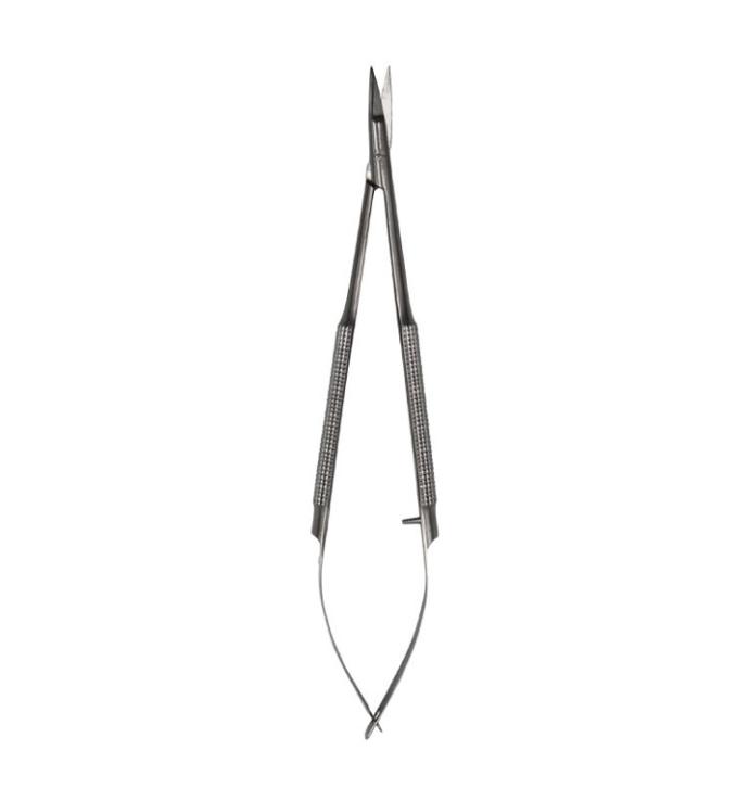 Micro Scissor (TC) Castro Scissor Curved Tungsten Gold 15cm | IDX ...